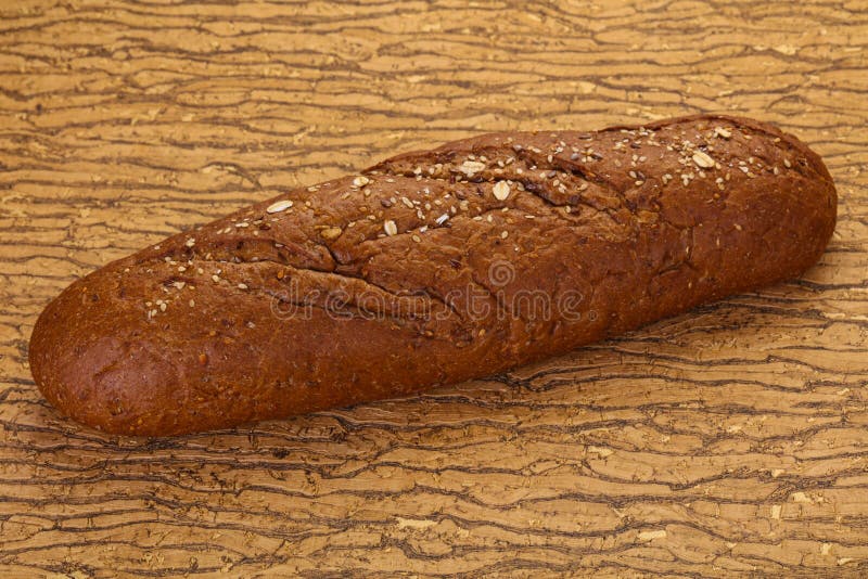 Black loaf bread stock photo. Image of round, wood, nutrition - 178522932