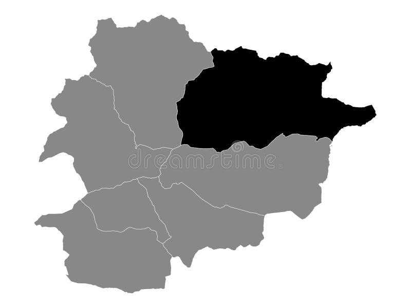 Location Map of Canillo Parish Stock Vector - Illustration of relief ...