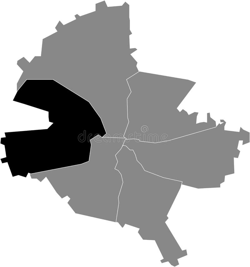 Location Map of Sector 6, Bucharest, Romania Stock Vector ...