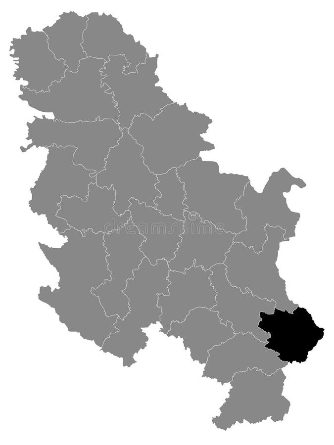 Pirot District Republic of Serbia, Districts in Southern and Eastern ...