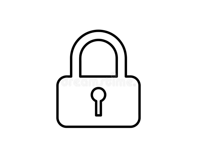 Black Lock Icon - Vector Safe Security Symbol Stock Vector ...