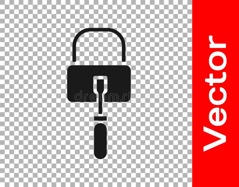 Black Lockpicks or Lock Picks for Lock Picking Icon Isolated on ...