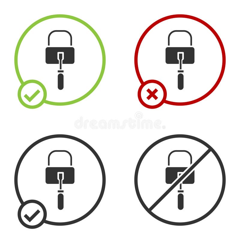 Lock Picks Icon, Cartoon Style Stock Vector - Illustration of lockpick ...