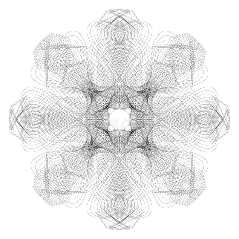 Black Logo from Blend Lines Circular Pattern Design by Vector Stock ...