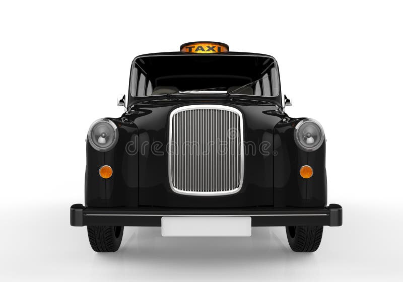 Black London Taxi stock illustration. Illustration of capital - 31381804