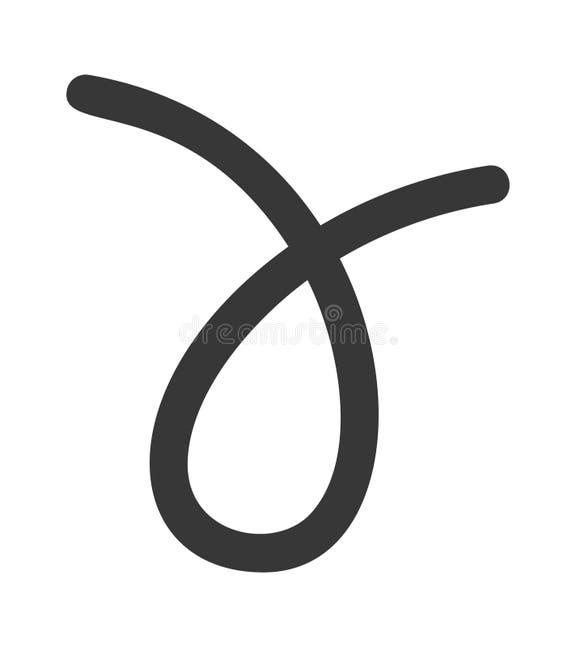 Black Loopy Line Design Element Stock Illustration - Illustration of ...