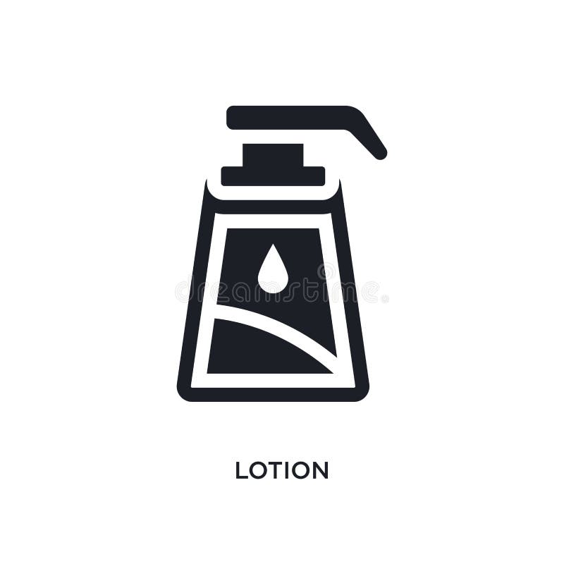 Black Lotion Isolated Vector Icon. Simple Element Illustration from ...
