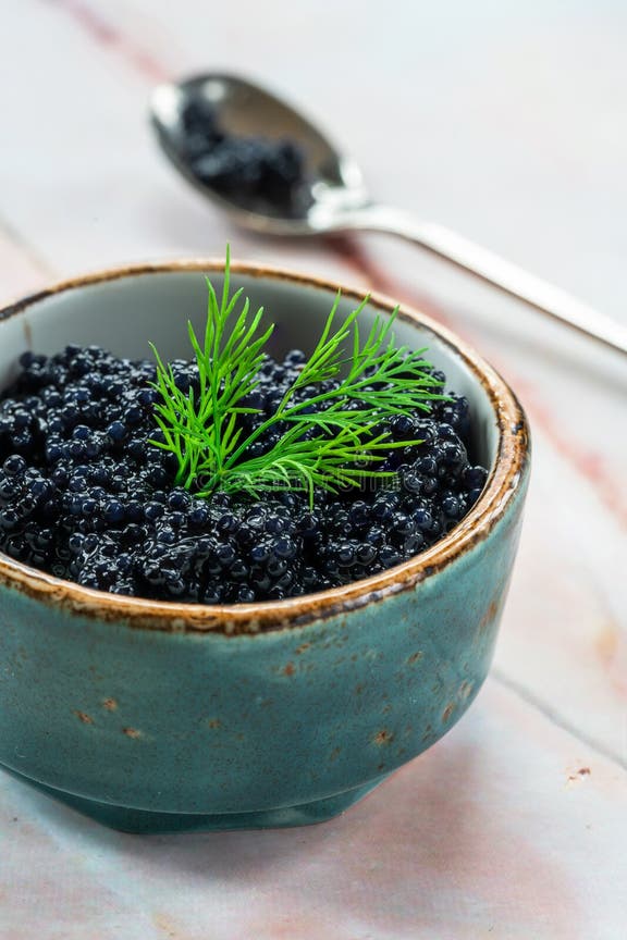 Black lumpfish caviar stock image. Image of delicatessen - 121862157