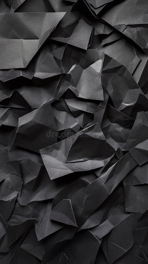 Black Machine Layout Celebrating Innovation with Crumpled Paper and ...