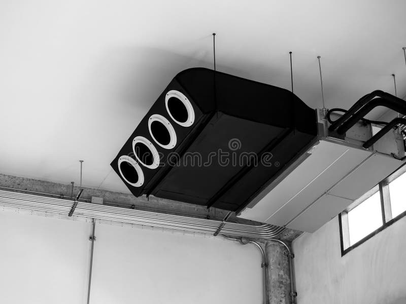 Black Machine, Modern Air Conditioning Ceiling Mounted Ventilation ...