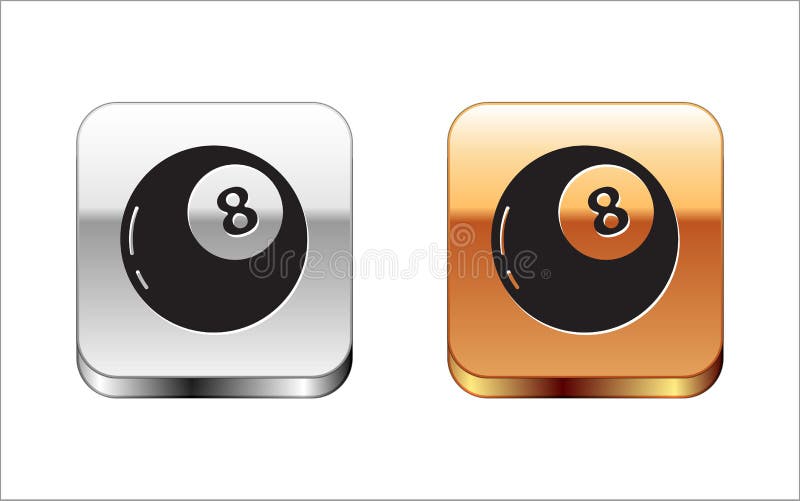 Black Magic Ball of Predictions for Decision-making Icon Isolated on ...