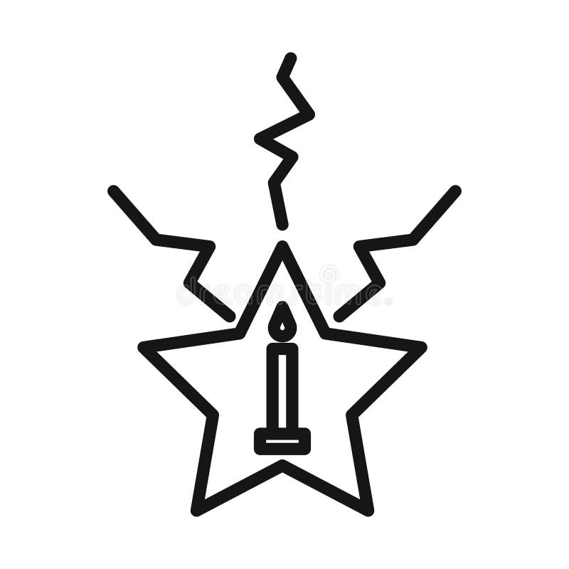 Black Magic Icon Black Line Art Vector Logo Stock Vector - Illustration ...