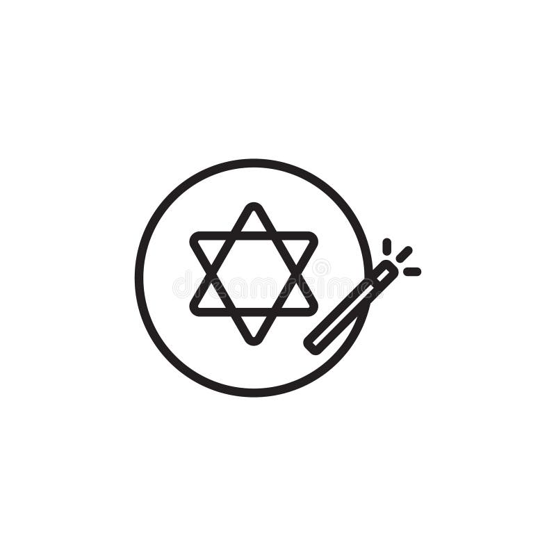 Black Magic Icon Outline Vector for Web Ui Stock Vector - Illustration ...