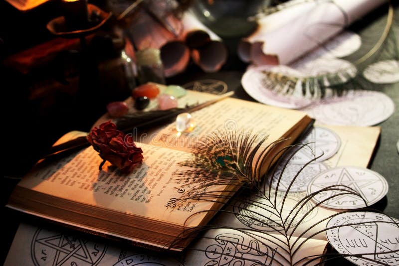 Black Magic Ritual stock image. Image of esoterica, dark - 80987903