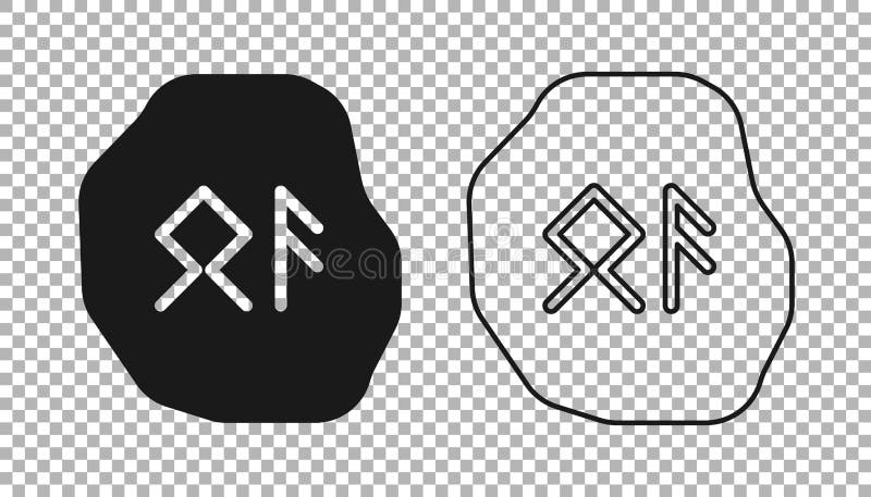 Black Magic Runes Icon Isolated on Transparent Background. Vector Stock ...