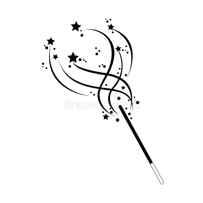 Big magic stick stock illustration. Illustration of stick - 9815428