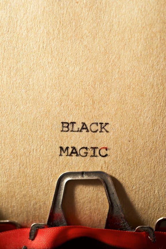 Black magic text stock photo. Image of information, motivational ...