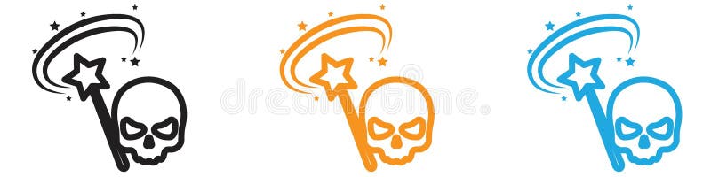 Black Magic Vector Logo Set Collection for Web App Ui Stock ...