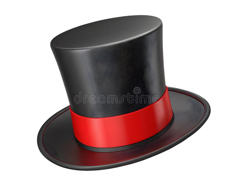 Rendered Classic Magician Top Hat Stock Illustrations – 15 Rendered ...