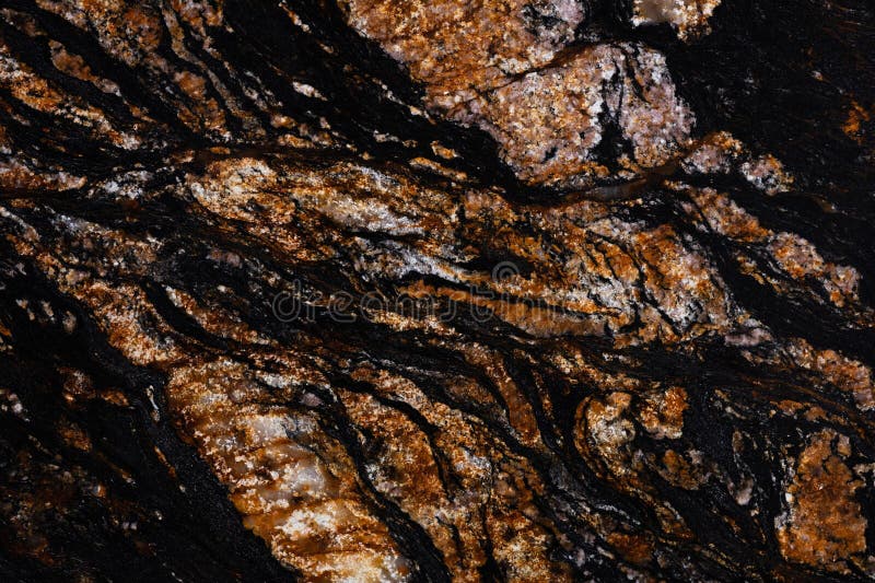 Black Magma Granite Background in Dark Brown Tone. Stock Image - Image ...