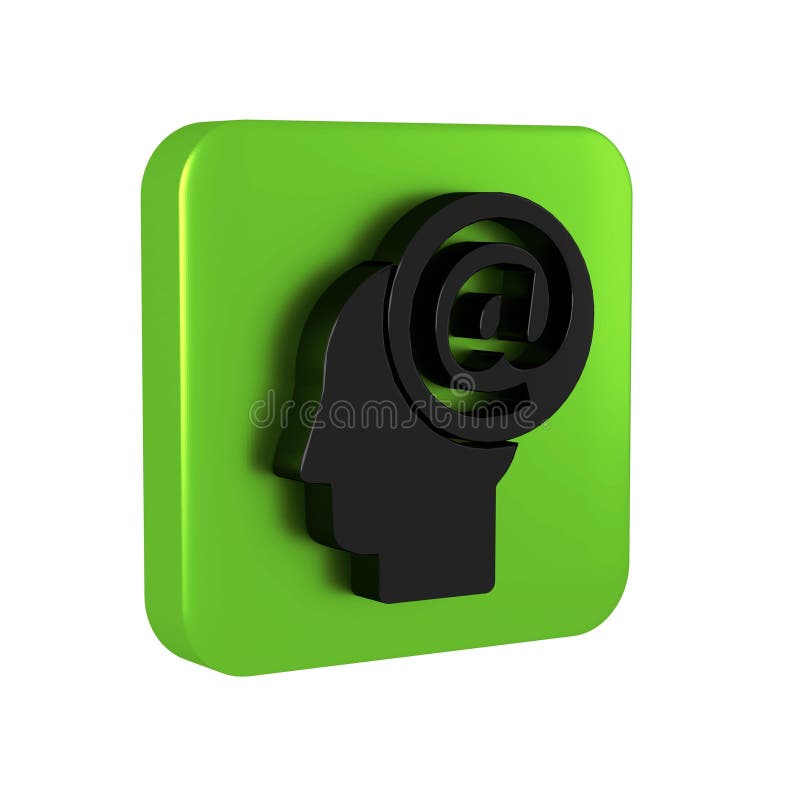 Black Mail and E-mail Icon Isolated on Transparent Background. Envelope ...