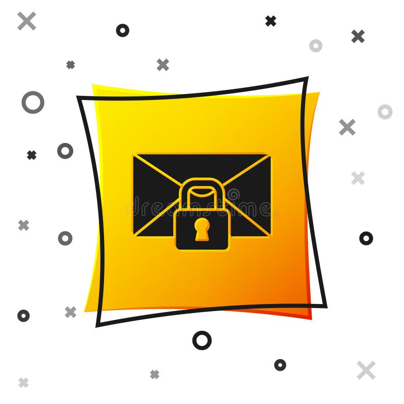 Black e-mail icons stock vector. Illustration of button - 2764829