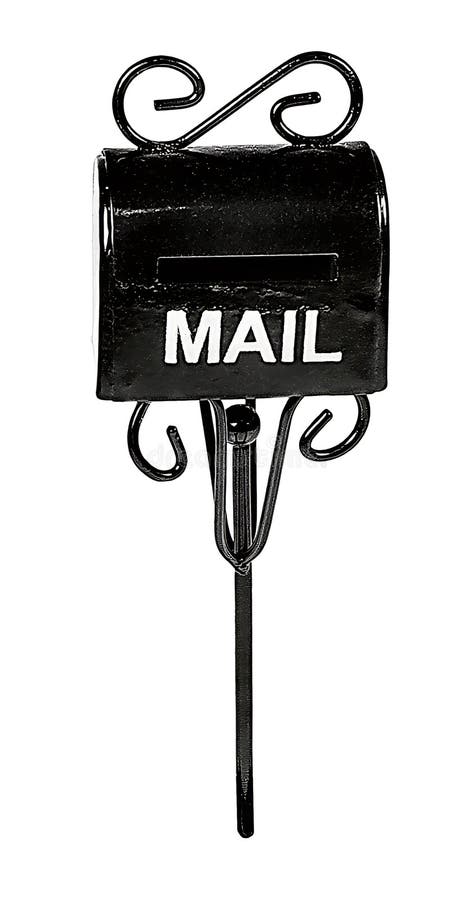 Black Mailbox stock photo. Image of house, personal - 339881318