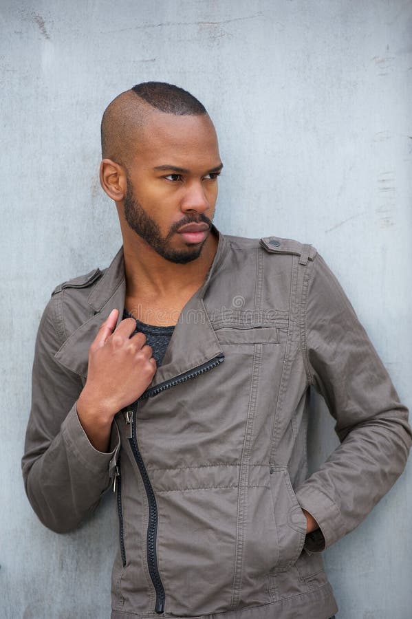 Black Male Fashion Model Posing Outdoors Stock Image Image 31709271