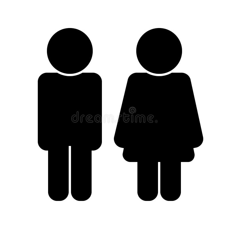 Male Female Silhouette Stock Illustrations – 89,960 Male Female ...