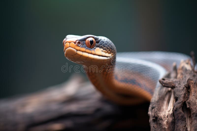 Black Mamba in a High Alert Pose Stock Image - Image of posture, mamba ...
