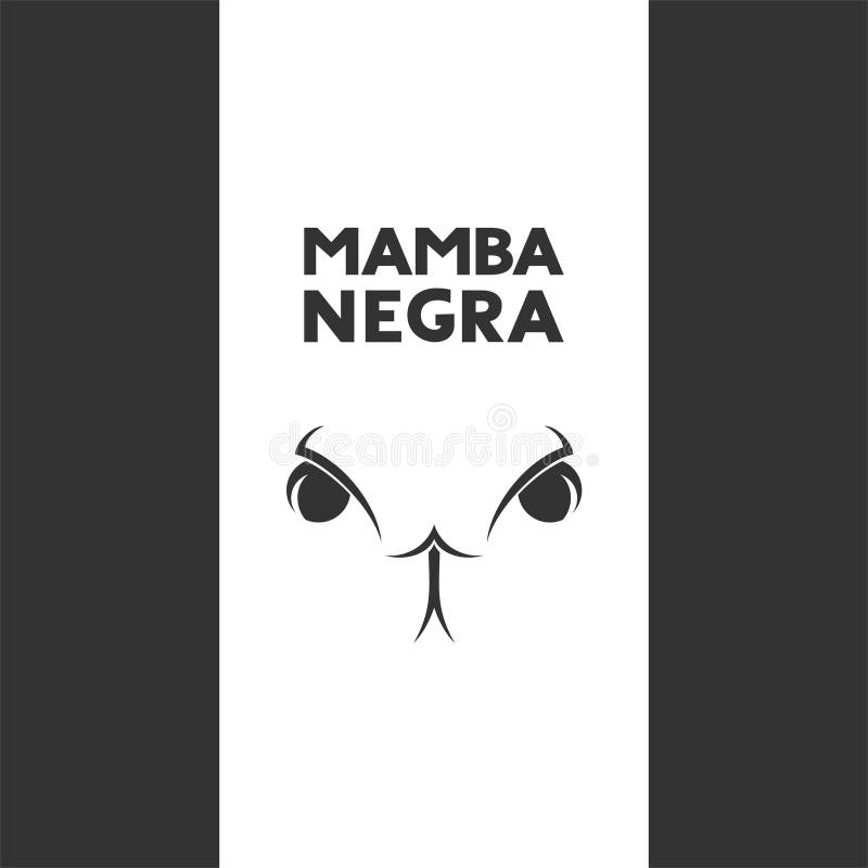 Black mamba illustration stock vector. Illustration of sign - 270100240