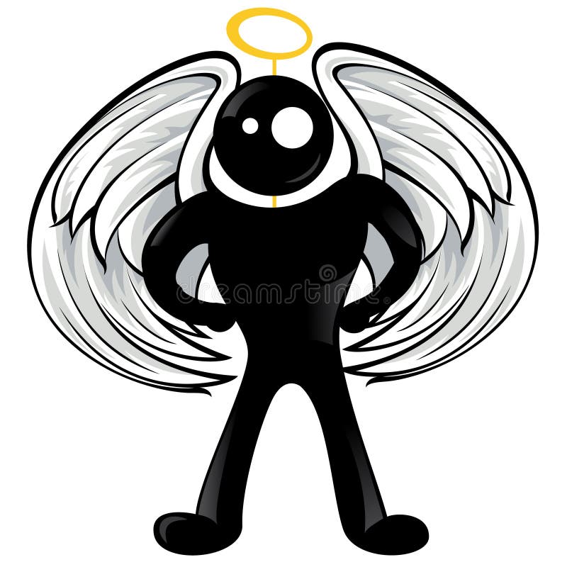 Black man icon - Angel stock vector. Illustration of design - 7818922