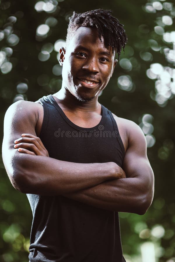 Black Man in the Rain on the Wall Background Stock Image - Image of ...