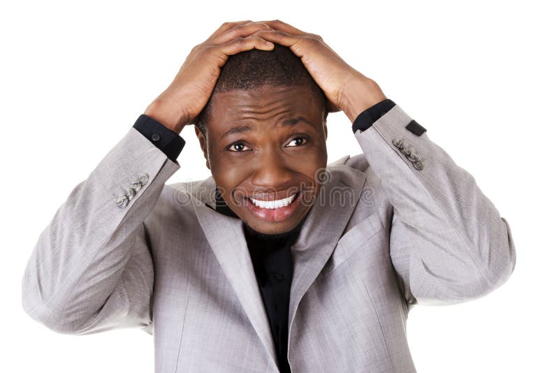 Black man s shock reaction stock photo. Image of american - 46297624