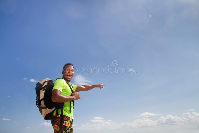 Backpacker traveling stock image. Image of cancun, black - 102107415
