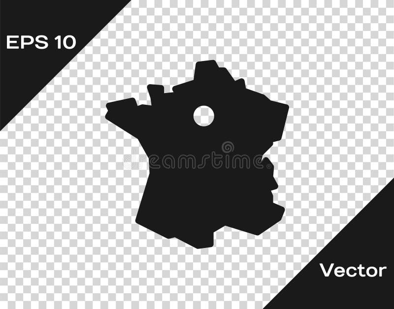 France Map on Png or Transparent Background,Symbols of France .vector ...