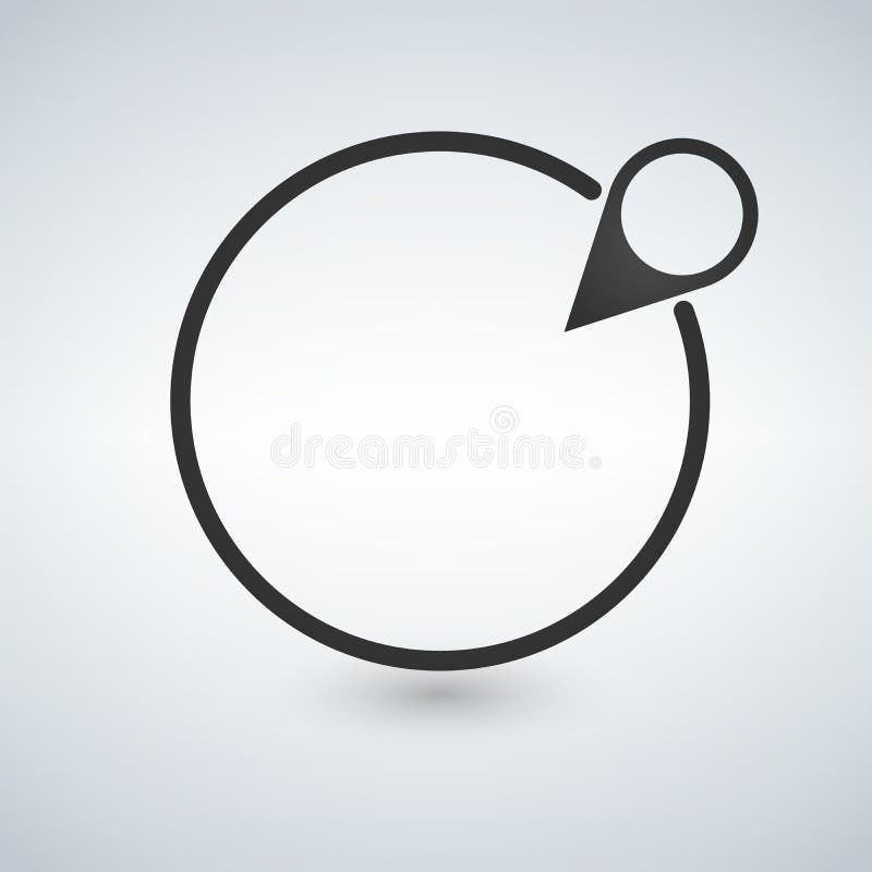 Coordinates Icon Vector. Trendy Flat Coordinates Icon from Geometric ...