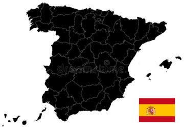Spain Map Empty Stock Illustrations – 158 Spain Map Empty Stock ...