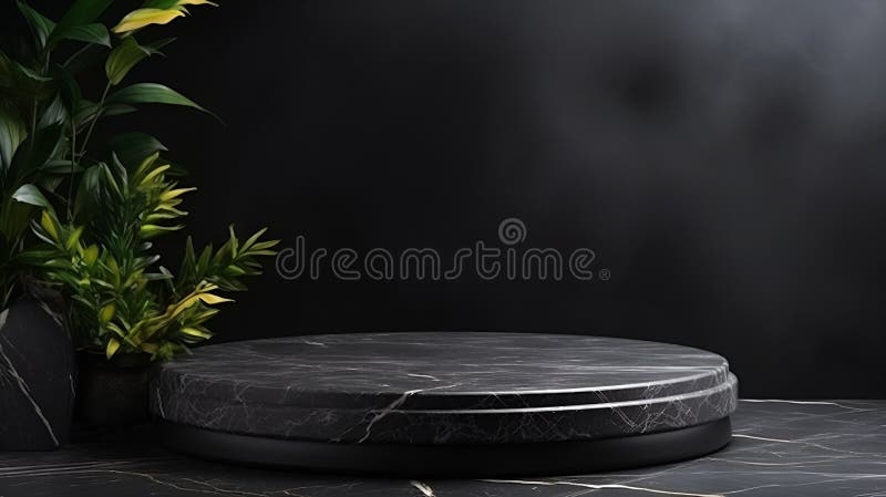 Black Marble Elegance, High End Product Showcase on Luxurious Marble ...