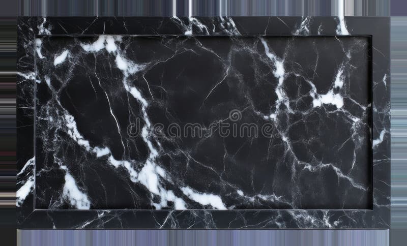 Black Marble Rectangular Tray with White Veins, Luxury Home Decor ...
