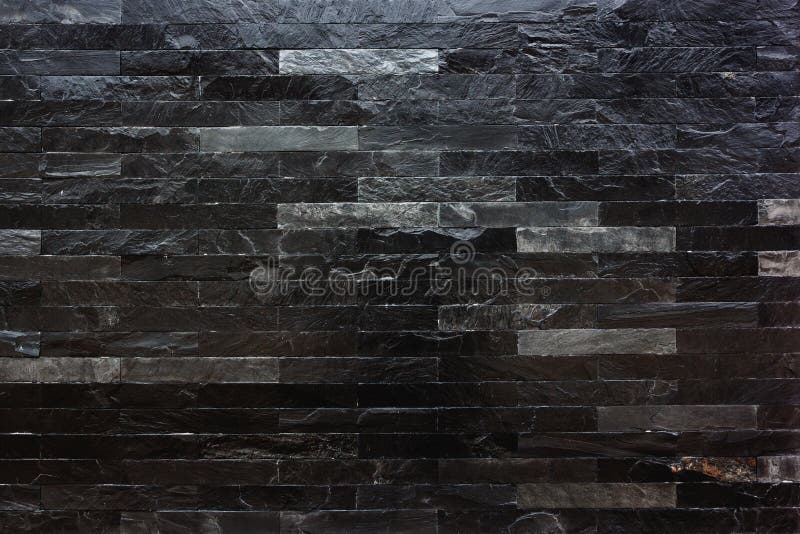 Black Bricks Slate Texture Background, Slate Stone Wall Texture Stock Photo - Image of granite ...