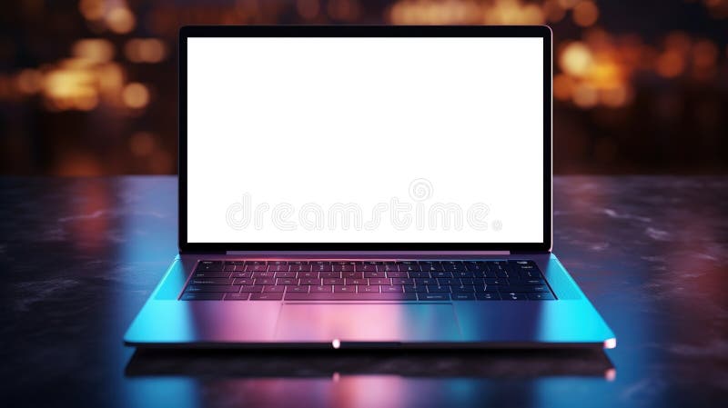 Black Marble Tabletop Ai Generated Laptop Template Stock Image - Image ...