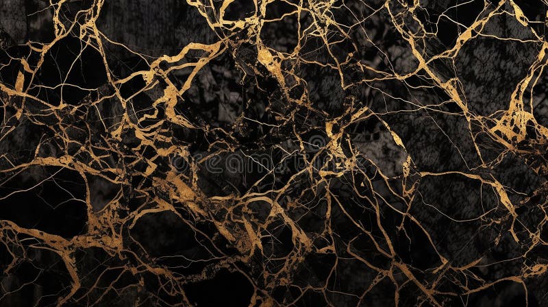 Black Marble Texture, Black Marble Tiles with Golden Patterns ...