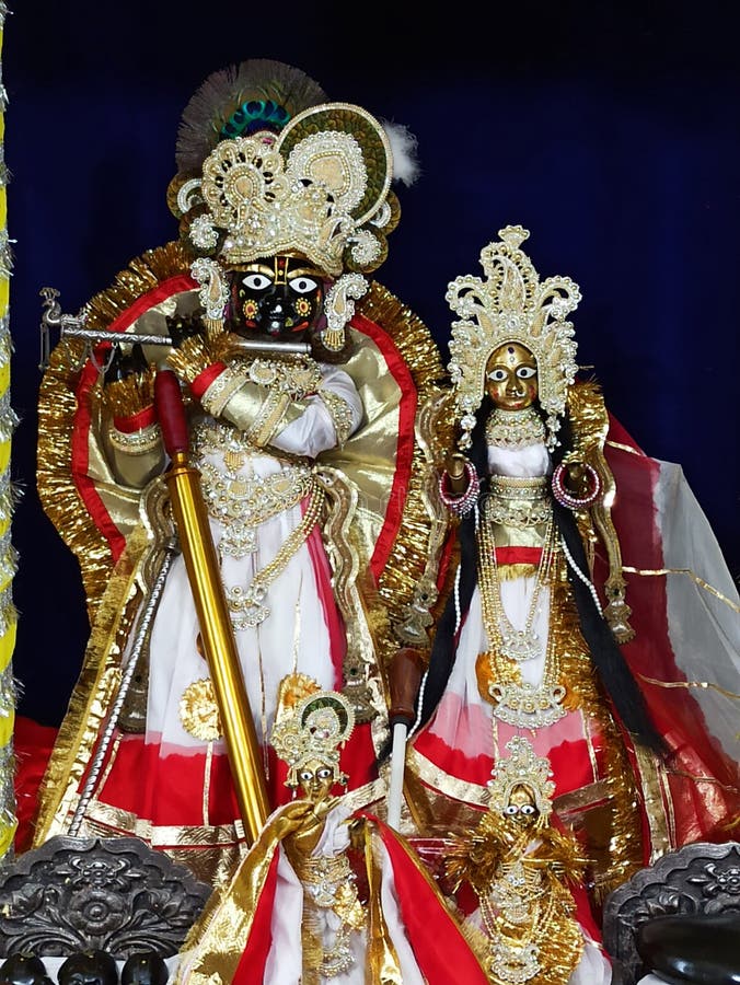 Black Marbled Statue of Shree Radhe Krishn Stock Photo - Image of ...