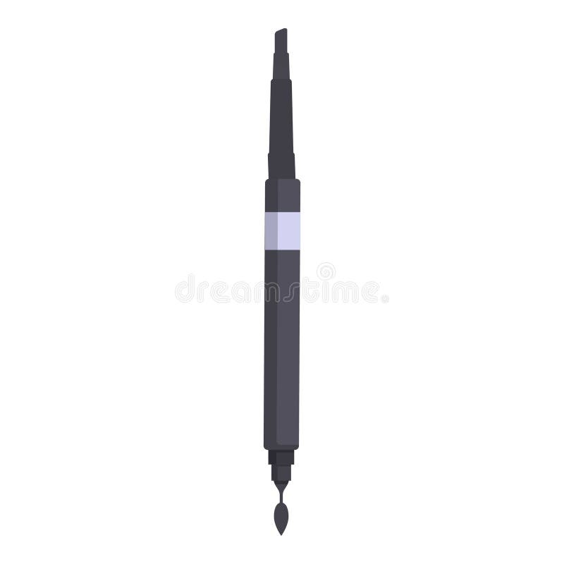 Black Marker Pen with Closed Cap Standing Up Stock Vector ...