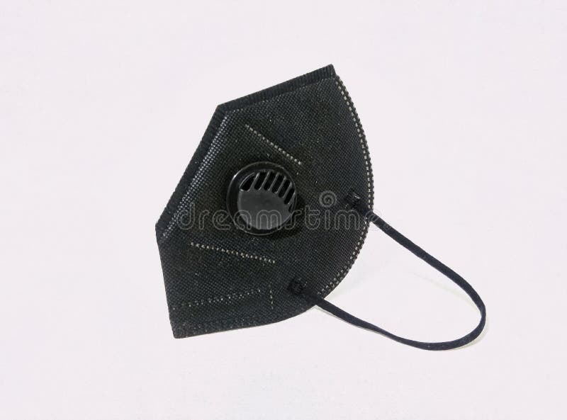 Black Mask with Air Filter on the Side Stock Image - Image of side ...