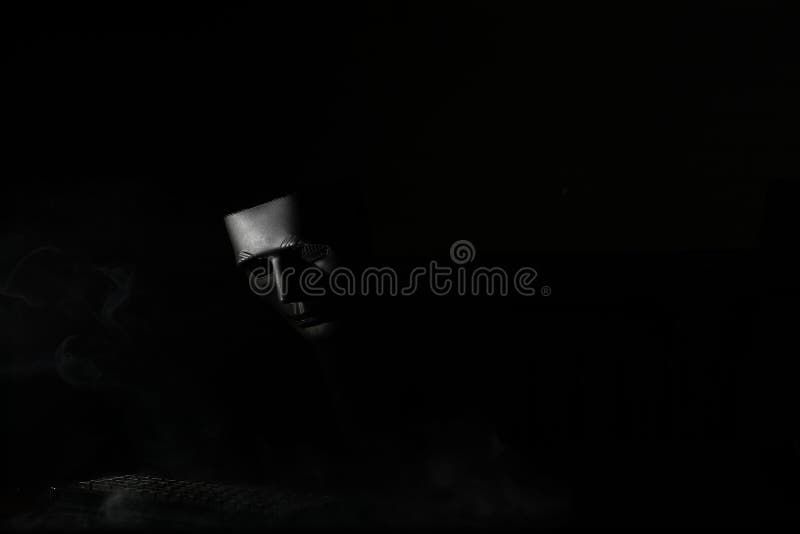 Black Mask in the Dark Ritual and Mystery Stock Image - Image of beauty ...