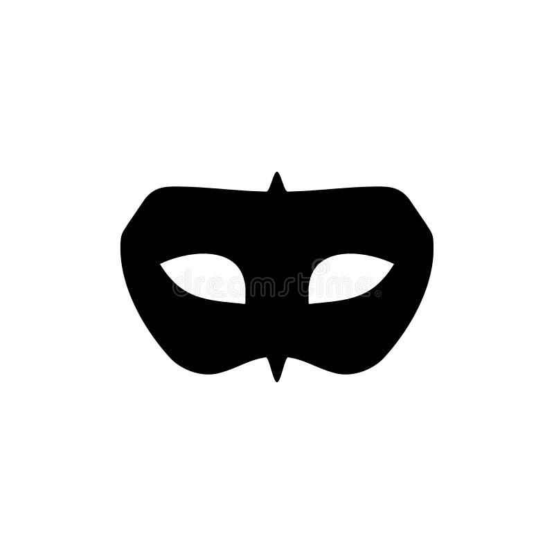 Black Mask Masquerade Symbol Design Stock Vector - Illustration of ...