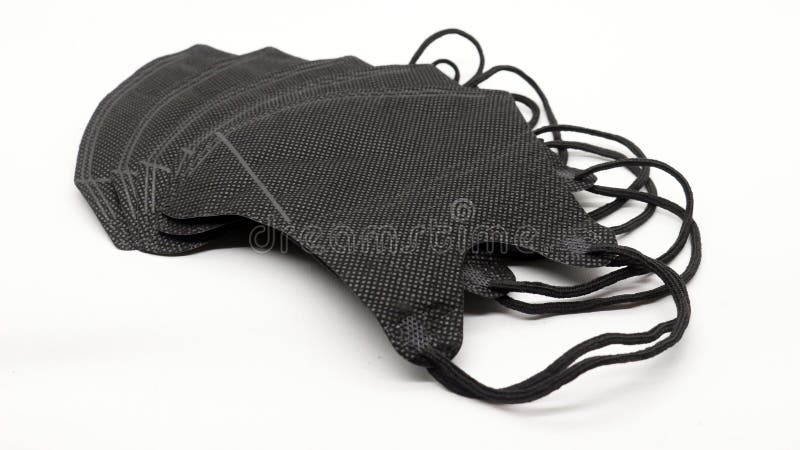 Black Mask Used To Protect from Viruses Stock Photo - Image of medical ...