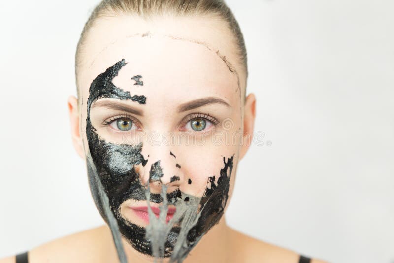Black mask stock photo. Image of products, model, black - 102860916